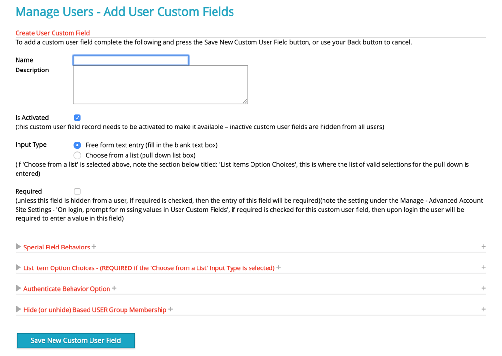 How do I add custom user fields for when my users sign up?