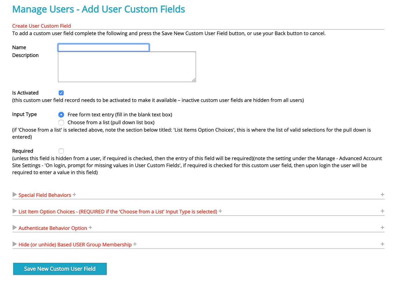 How do I add custom user fields for when my users sign up?