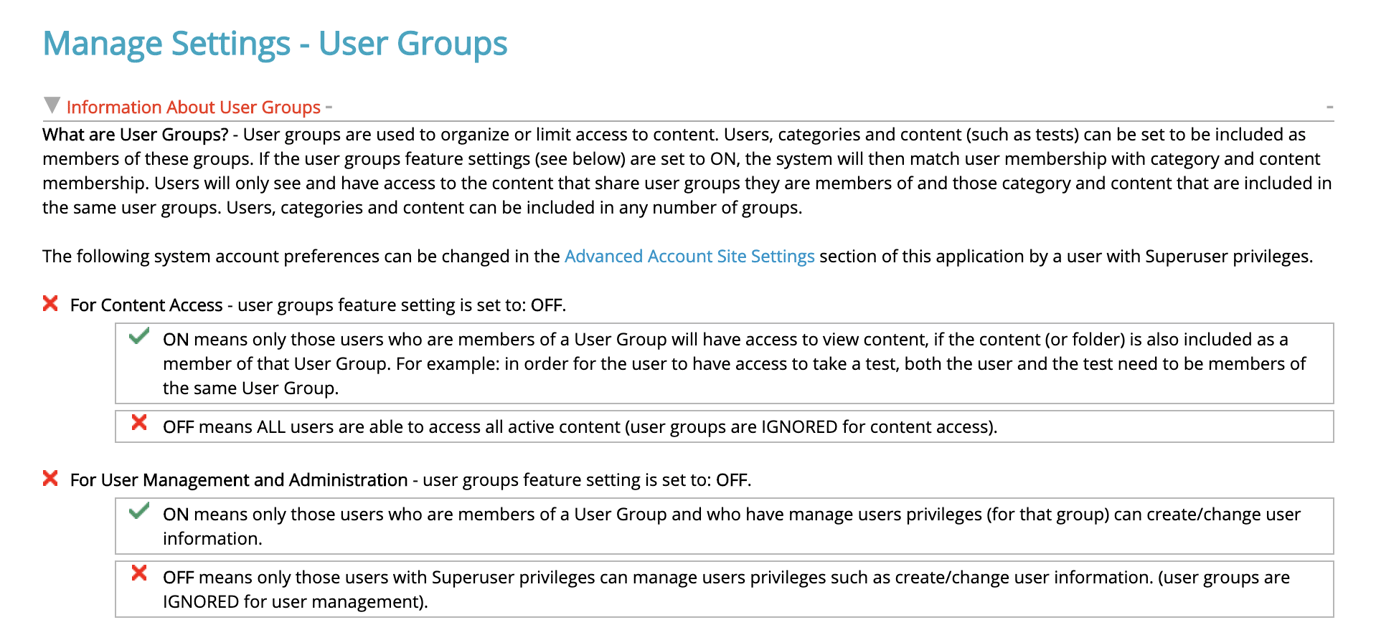 Adding User Groups