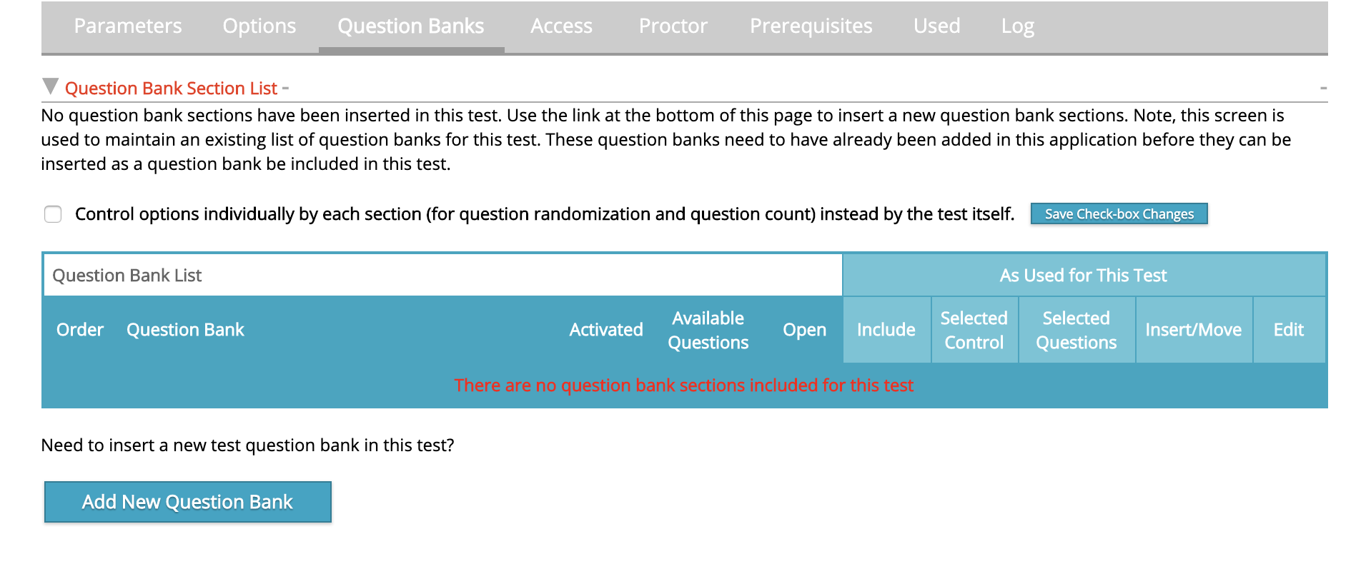 Adding & Editing Question Banks