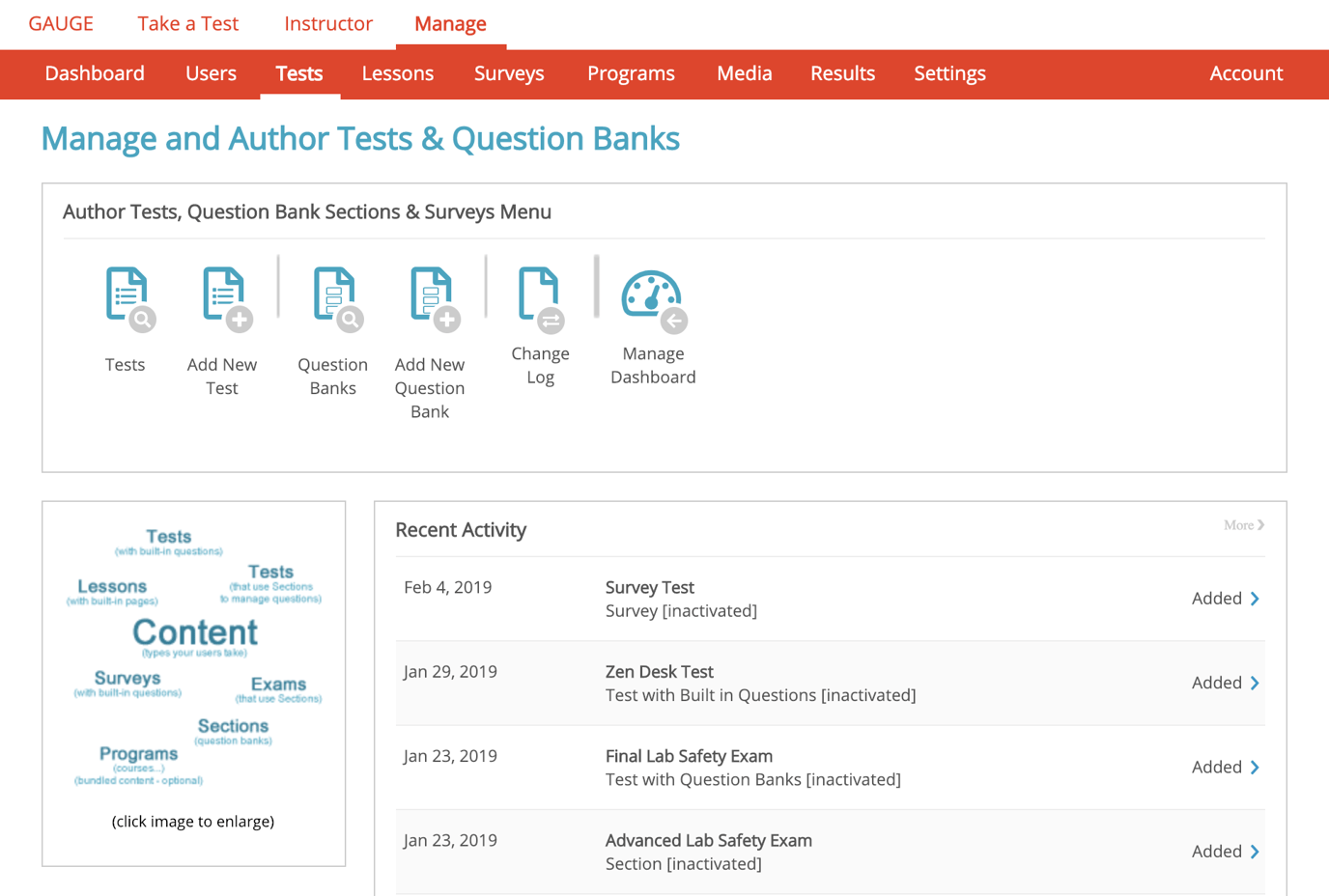 The Test Tab